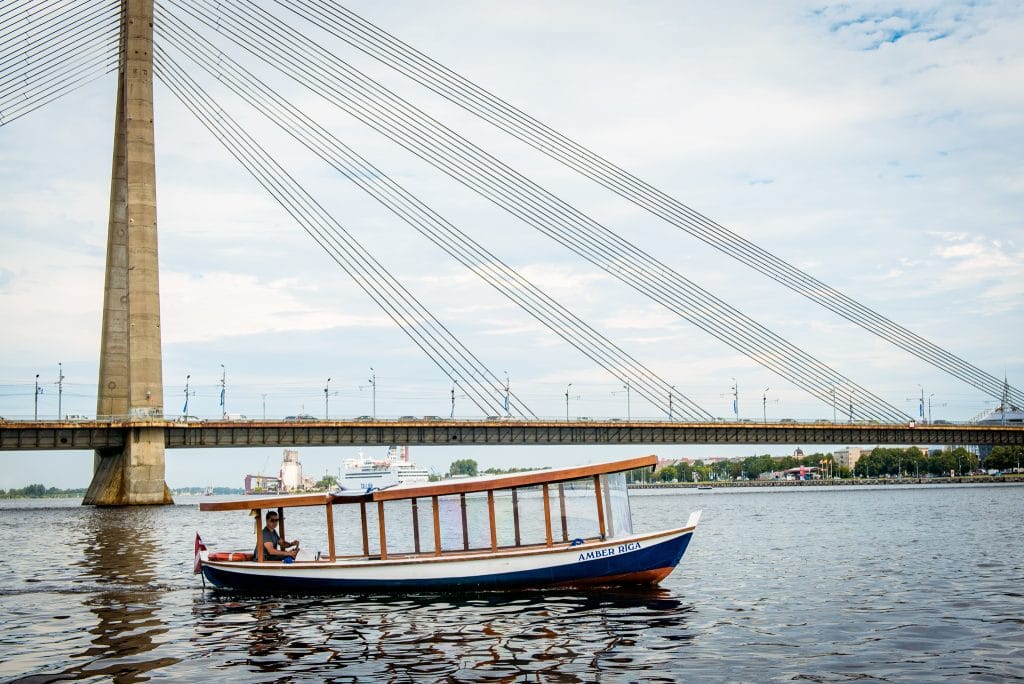 Canal boat "AMBER RĪGA" | Boat trips in Riga | Boat tours in Riga